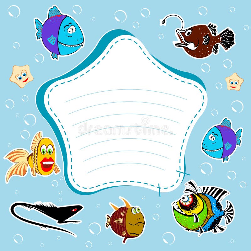 Cartoon Fish Frame Stock Illustrations – 2,796 Cartoon Fish Frame Stock ...