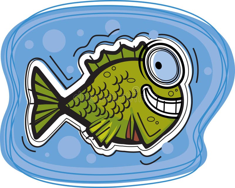 Fat Fish stock vector. Illustration of vector, scales - 9024596