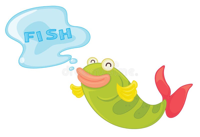 Fish stock illustration. Illustration of thinking, cartoon - 8147583