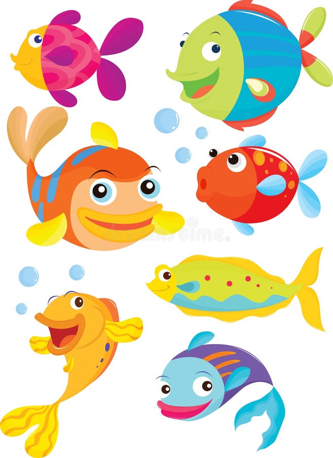 Seven Cartoon Fish Stock Illustrations – 65 Seven Cartoon Fish Stock ...