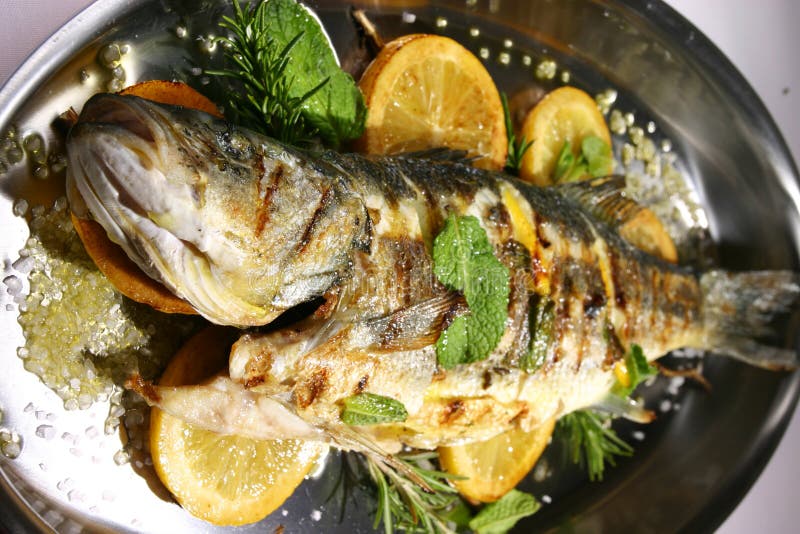 Cooked fish stock image. Image of food, appetizer, dining - 24099111