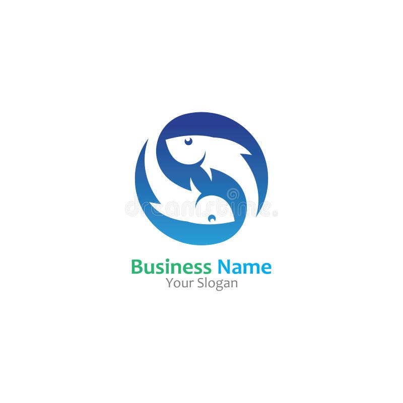 Fish Abstract Icon Design Logo Template Company Creative Design. Stock ...