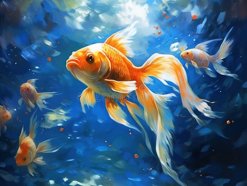 Fish stock illustration. Illustration of imagine, pond - 294990567