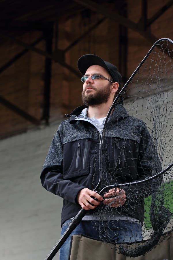 Angler man stock image. Image of blue, lake, relax, water - 2191451