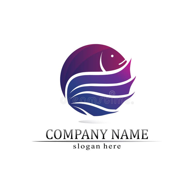 Fish Animal Aquatic Logo Beta Fish Design Vector and Illustration Stock ...
