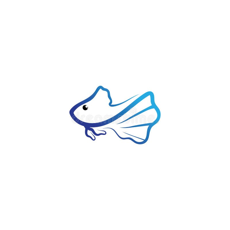 Fish Animal Aquatic Logo Beta Fish Design Vector and Illustration Stock ...
