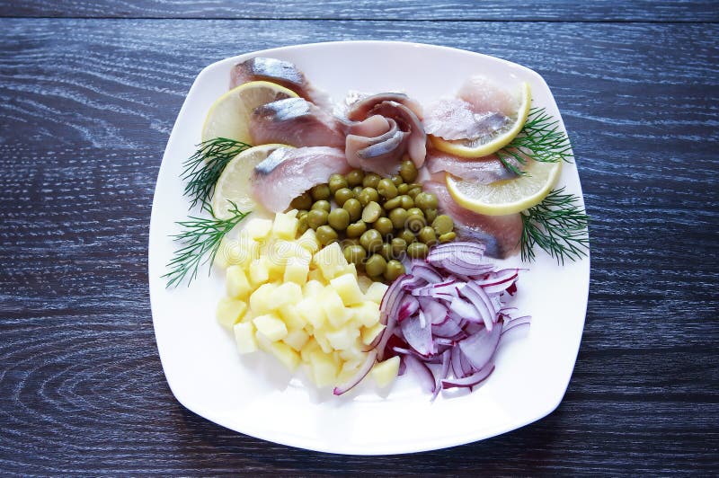 Fish Appetizer on Table stock photo. Image of eating - 81962070