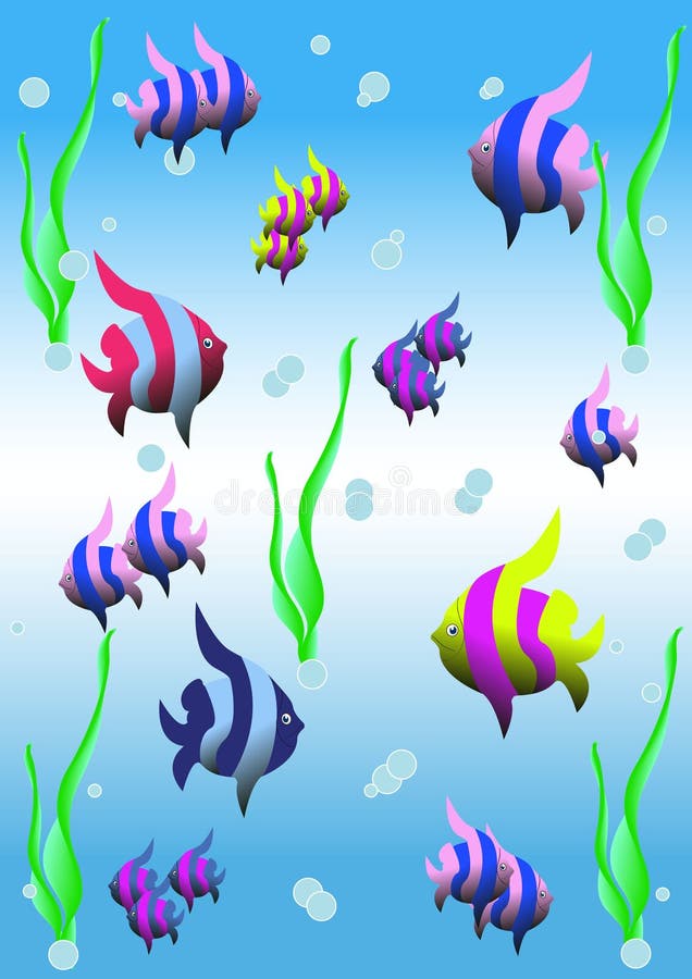 Fish background stock vector. Illustration of element - 13299190