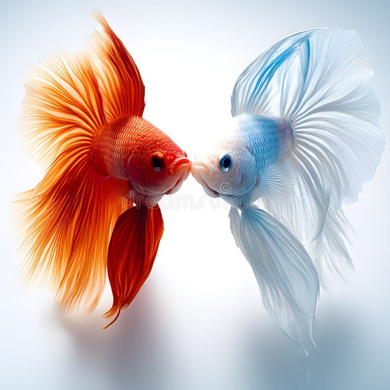 Most Beautiful Fish Background on White Stock Illustration ...