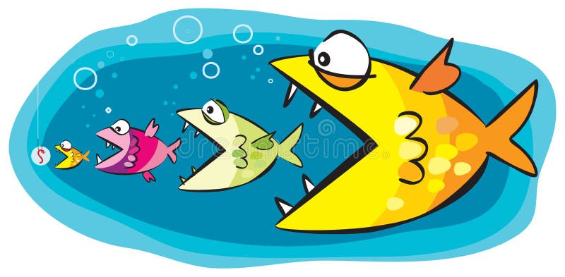Fish and bait stock vector. Illustration of blue, bait - 21152474