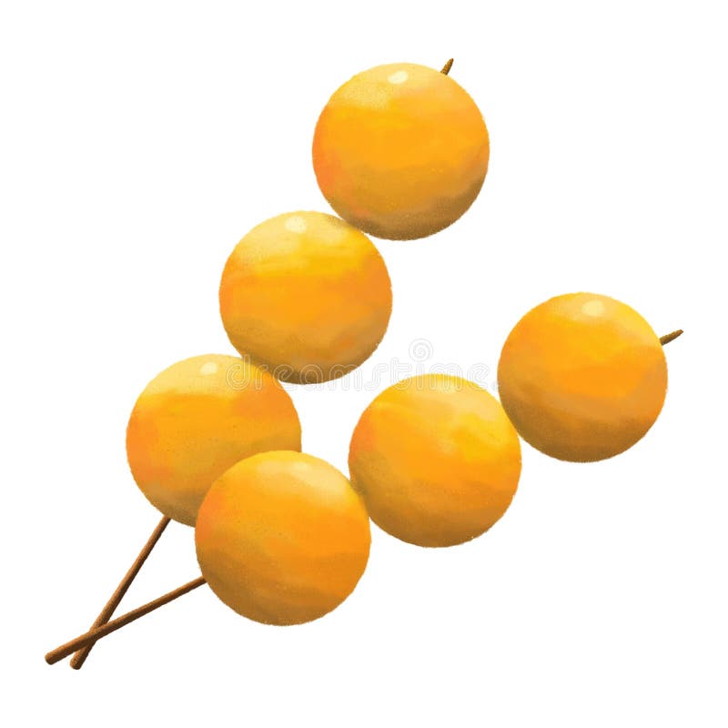 Hong Kong Food Curry Fish Ball Illustration Stock Illustration ...