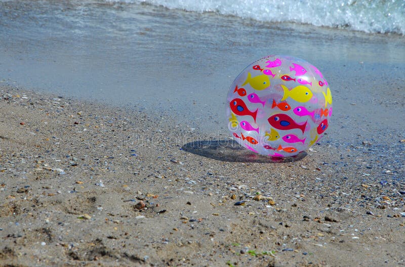 Fish ball on the beach stock image. Image of flops, fish - 42306455