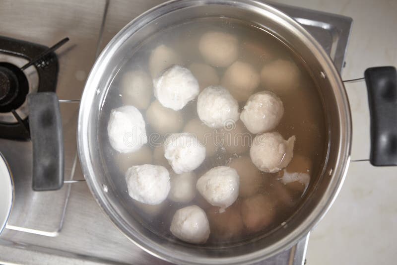 Fish ball stock image. Image of cook, fishball, ball - 55055815