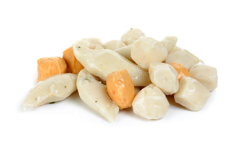 Fish Ball Isolated on the White Background Stock Image - Image of fresh ...