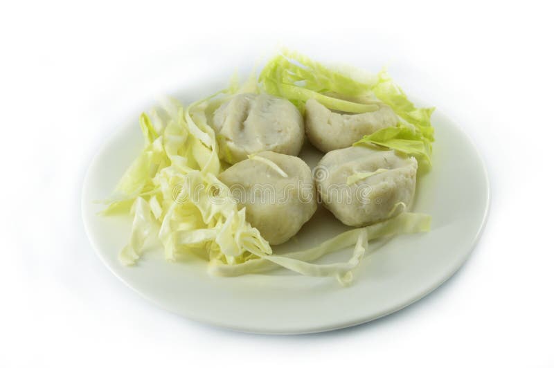 Fish Ball on plate stock photo. Image of lunch, dinner - 41431420