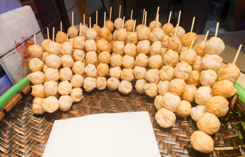 Fish balls in a basket stock image. Image of plate, prepared - 70187387