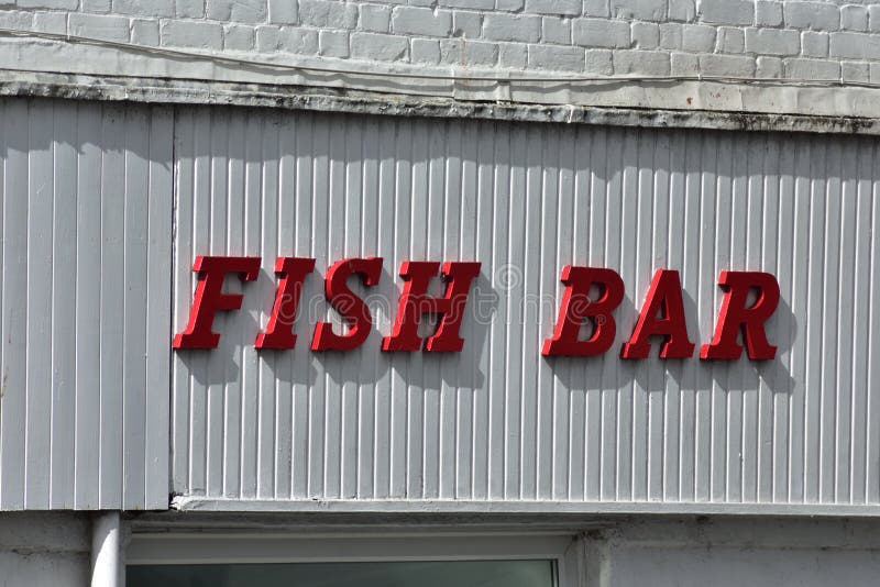 Fish Bar stock image. Image of white, traditional, seaside - 89211599