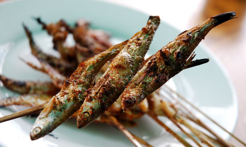 Fish barbecue stock photo. Image of delicious, barbecue - 15734162