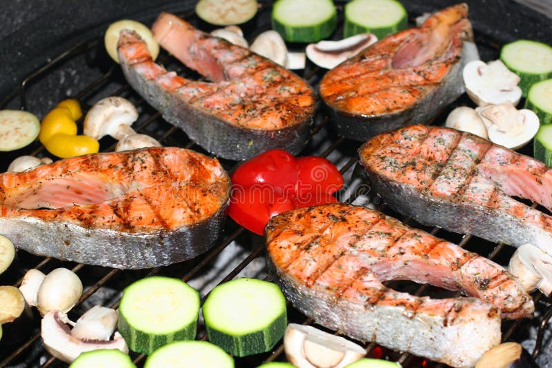 Fish barbeque stock photo. Image of cook, easy, fresh - 13616170