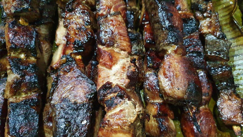 Fish Barbeque Wrapped in Thee Foil, Healthy Food. Stock Image - Image ...