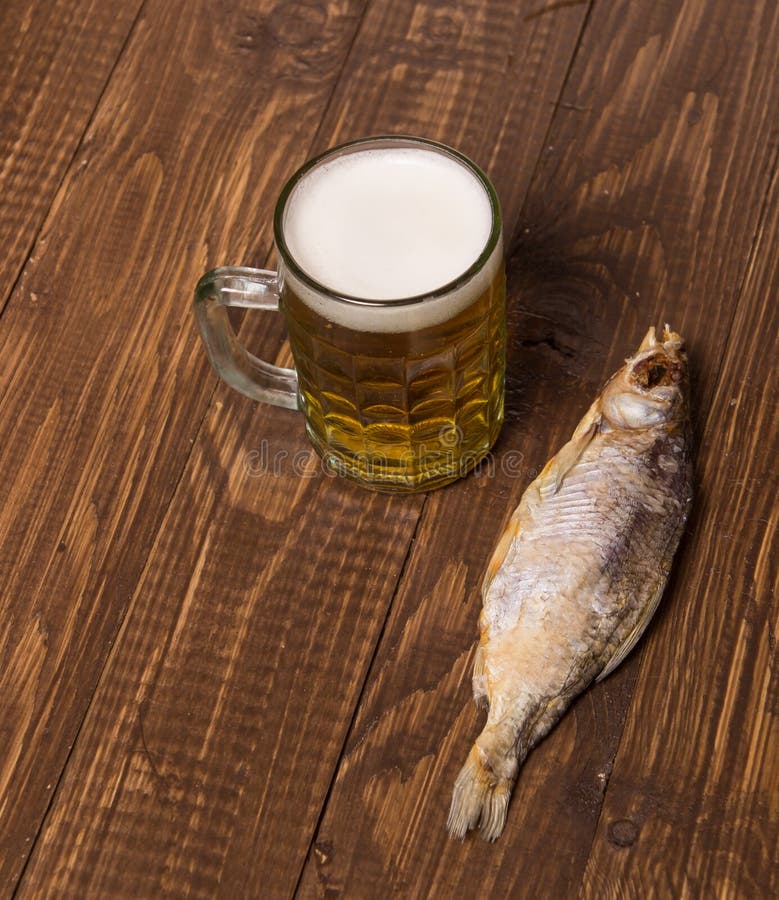 Fish, beer stock image. Image of glass, wood, food, fish - 67747555