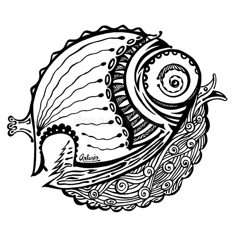 Fish-bird stock vector. Illustration of black, author - 11958354