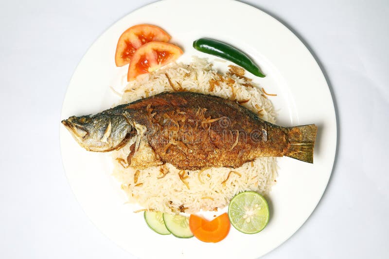 Fish biryan stock image. Image of fragrant, dish, cooked - 92167945
