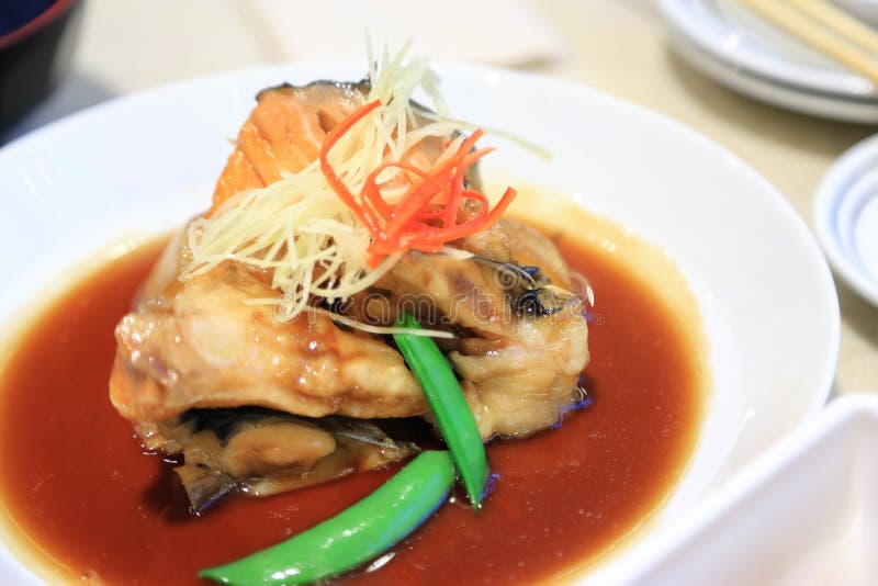 Fish Boil with Soy stock photo. Image of seafood, dishware - 49049964