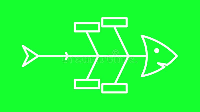 Fish Bone Animated Icon Fish Bone Method 4k Icon Green Screen Stock ...