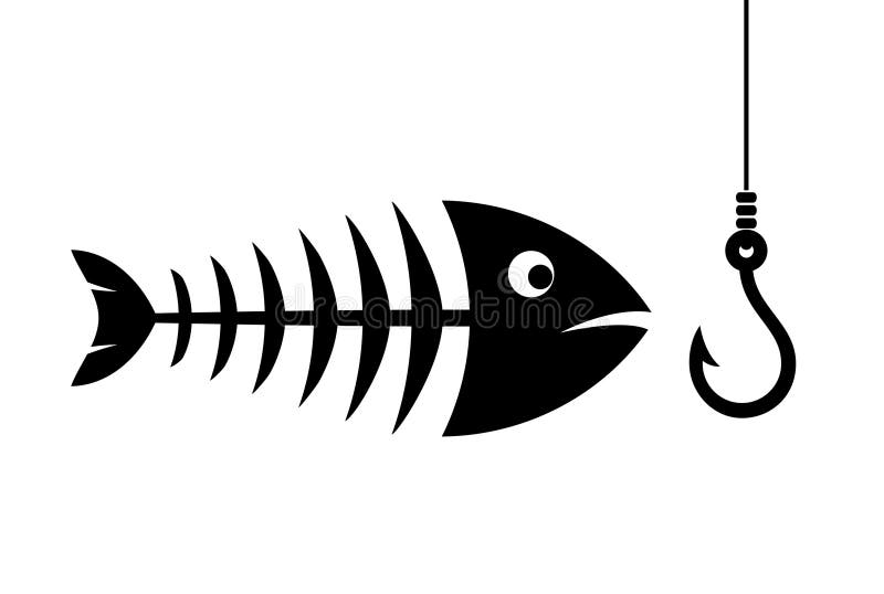 Empty Fishbone Diagram Template in Flat Design on White Background ...