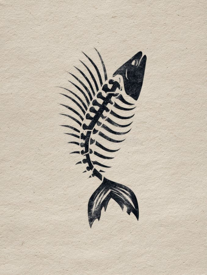 Fish bone stock photo. Image of meal, cuisine, dine, lunch - 14627218