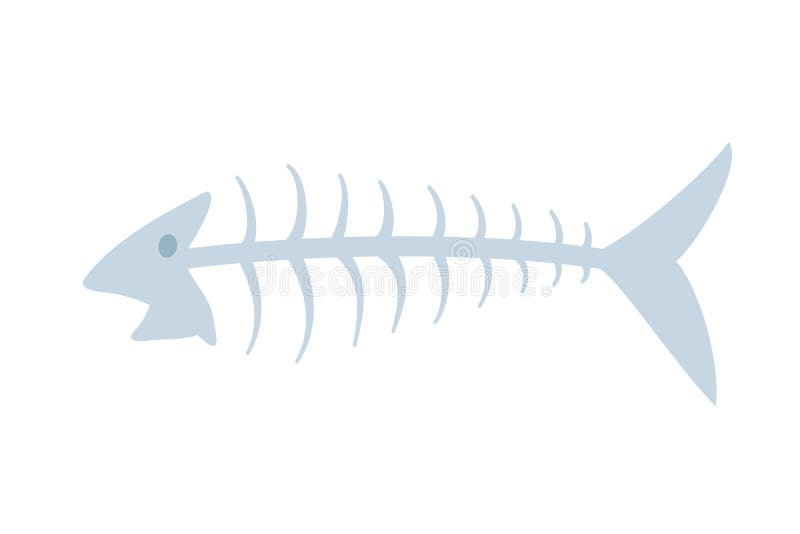 Fish Bone. Organic Waste. Trash Sorting, Recycling. Vector Illustration ...