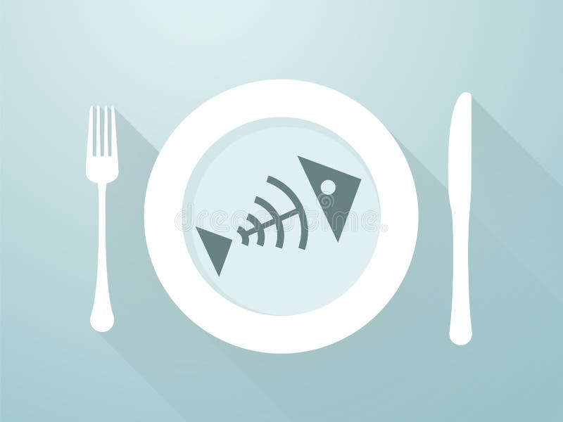 Bones Fish Plate Stock Illustrations – 81 Bones Fish Plate Stock ...