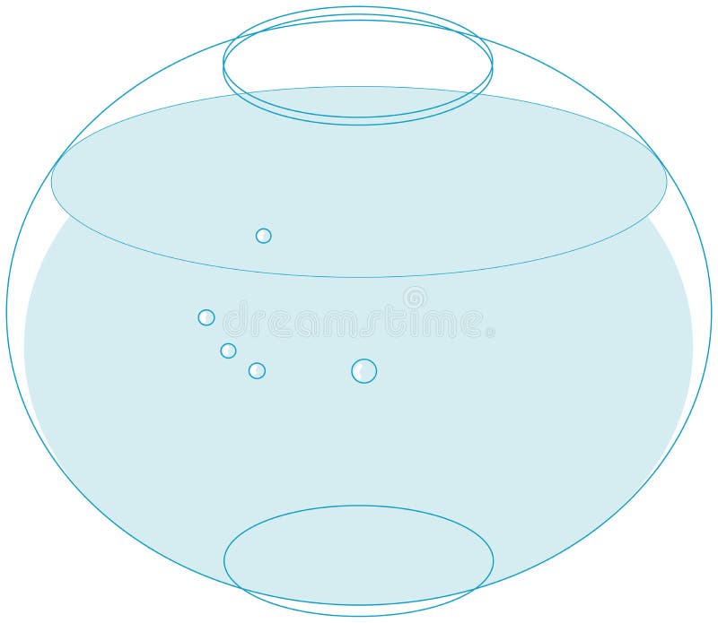 Fish bowl stock vector. Illustration of pufferfish, vector - 5648048