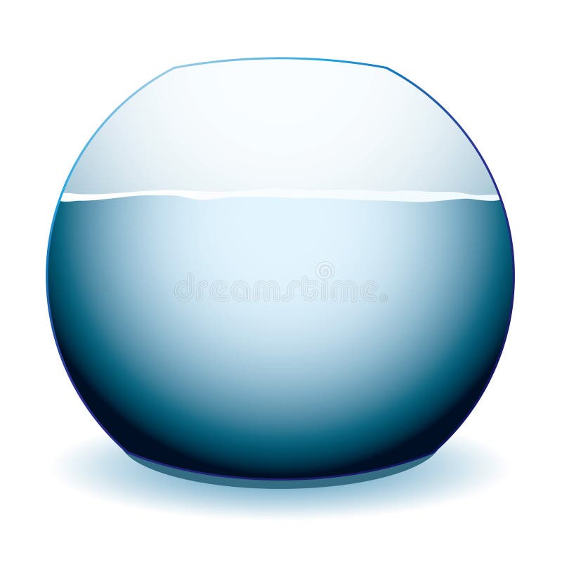 A fish and a bowl stock vector. Illustration of fishbowl - 33689744