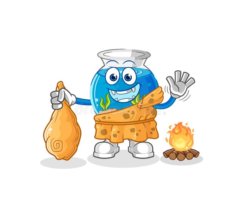 Fish Bowl Ancient Cartoon. Cartoon Mascot Vector Stock Vector ...