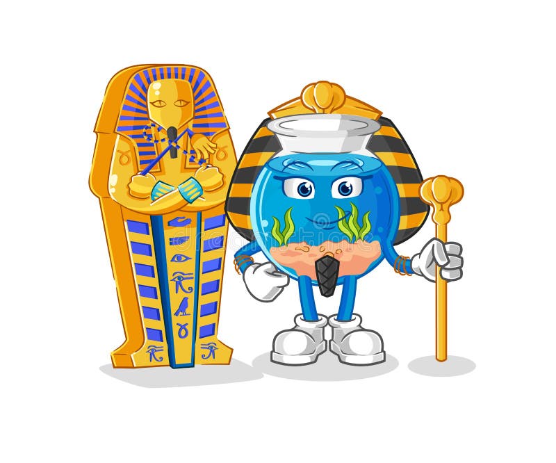 Fish Bowl Ancient Egypt Cartoon. Cartoon Mascot Vector Stock Vector ...