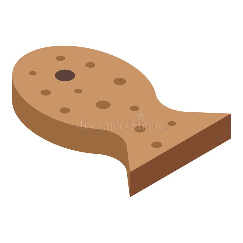 Fish Bread Crouton Icon Isometric Vector. Toasted Stick Stock Vector ...