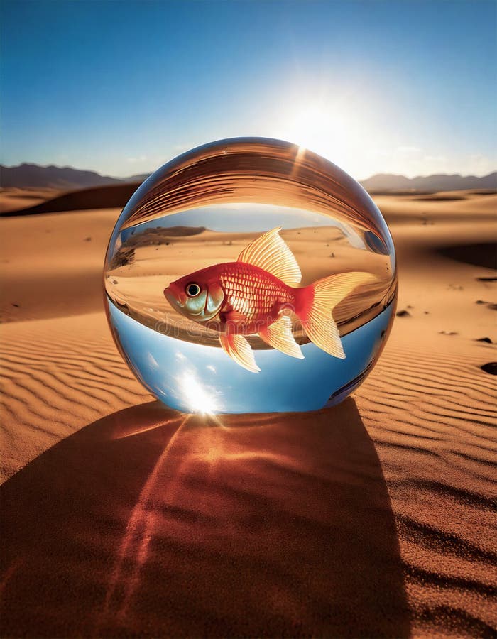 Fish in a bubble stock illustration. Illustration of environment ...