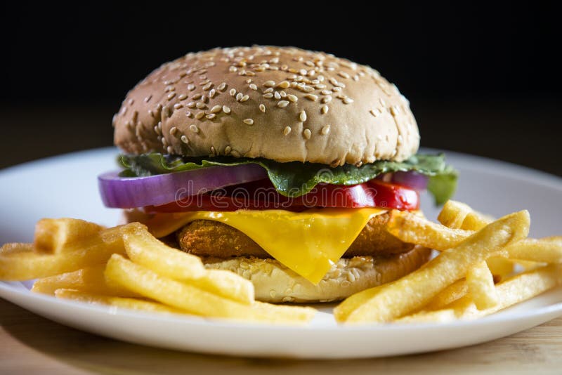 Fish burger with cheese stock photo. Image of cheddar - 164959482