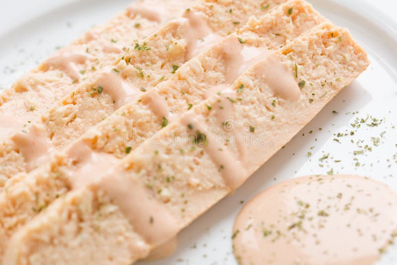 Fish cake food stock image. Image of tartar, sauce, mediterranean ...