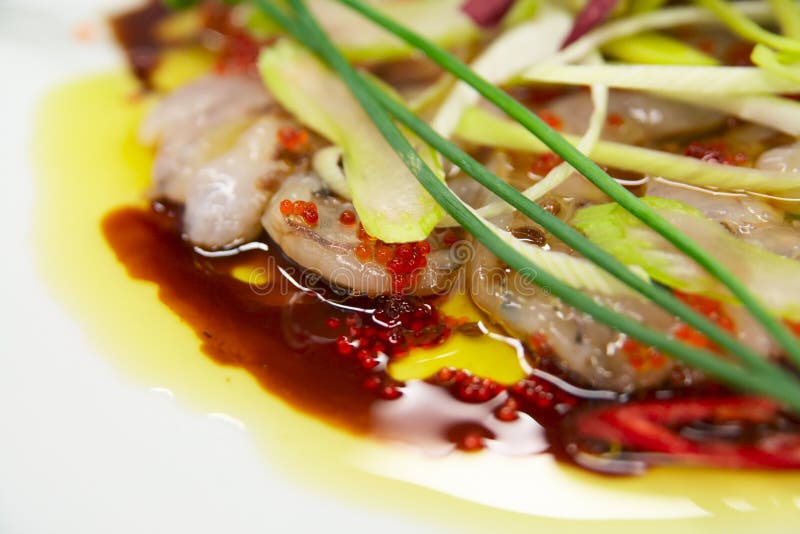 Fish carpaccio stock image. Image of restaurant, caviar - 11648847