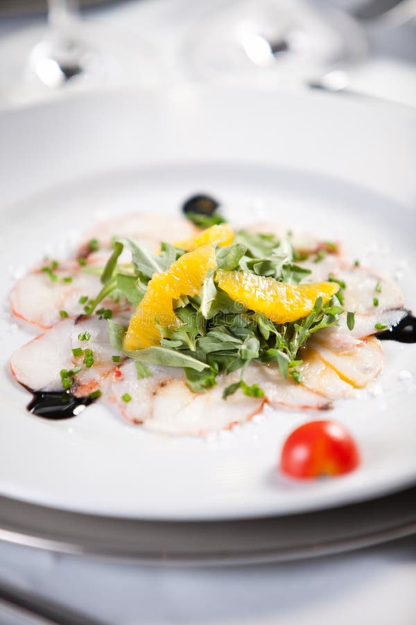 Fish carpaccio stock image. Image of high, delicious - 23278207