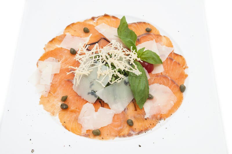 Fish carpaccio stock photo. Image of elegance, healthy - 24005690