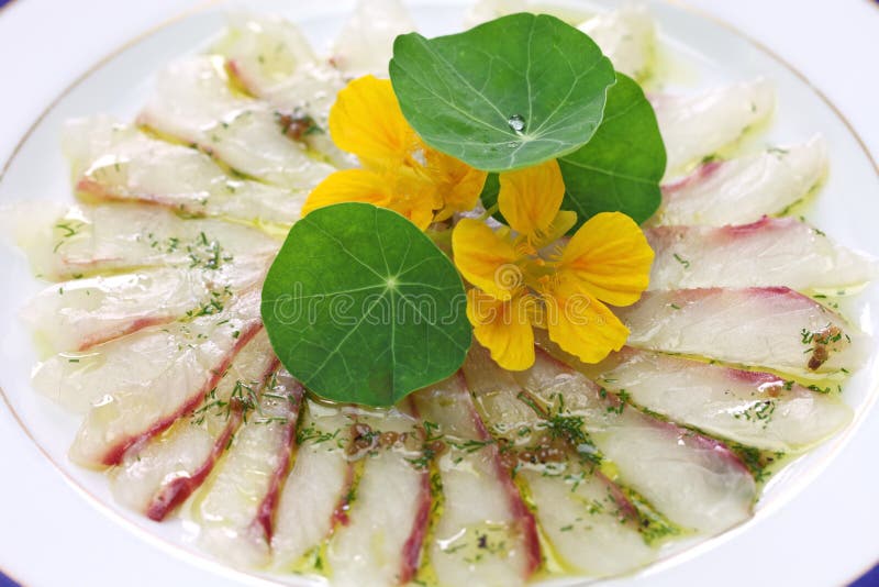 Fish carpaccio stock image. Image of high, delicious - 23278207