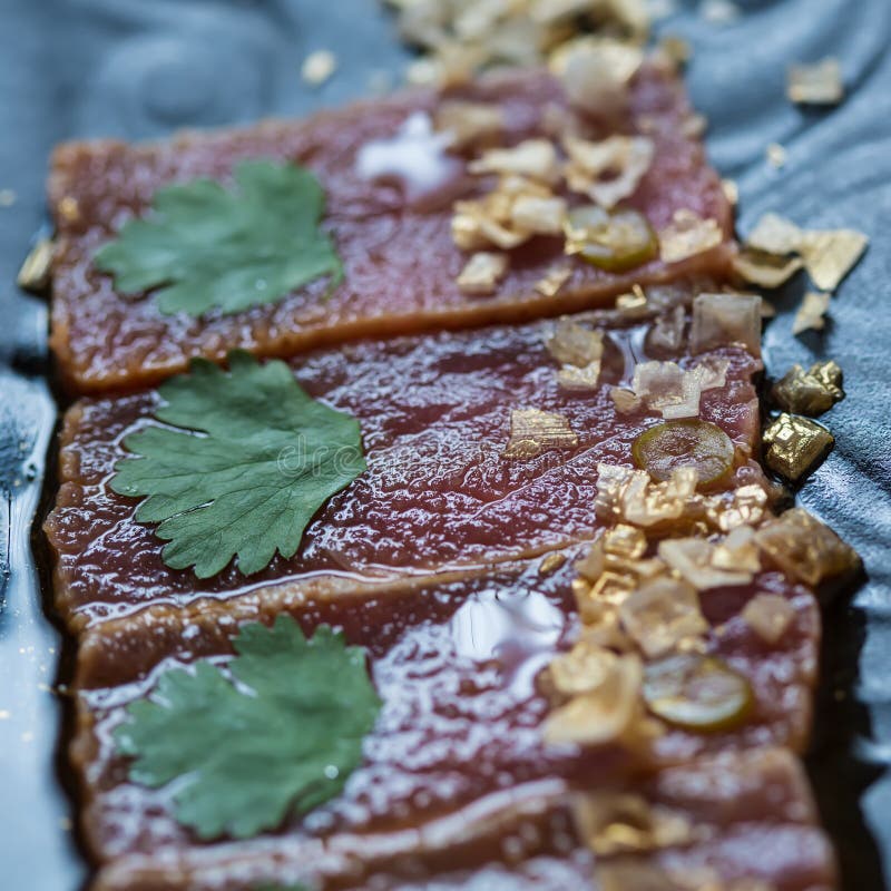 Fish Carpaccio stock photo. Image of appetizer, delicious - 46972370