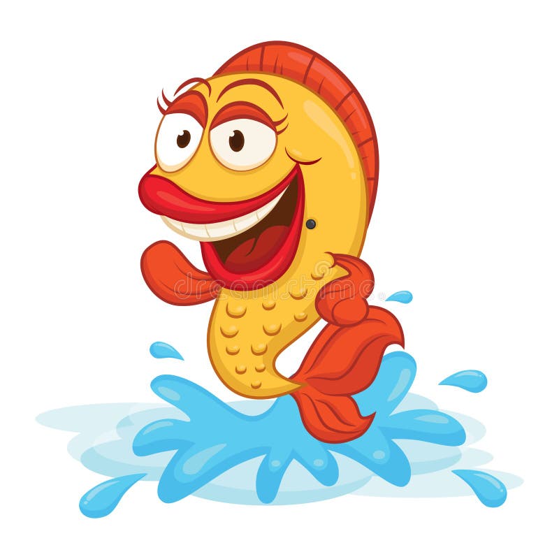 Fish Cartoon. Vector Illustration Decorative Design Stock Vector ...
