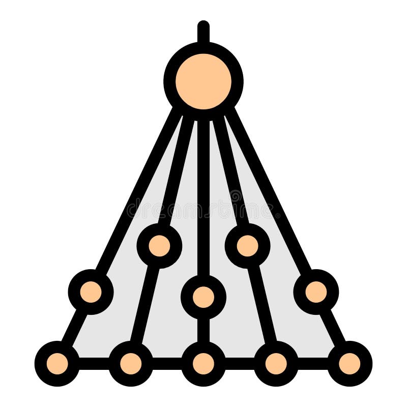 Fish Catch Net Icon Color Outline Vector Stock Vector - Illustration of ...