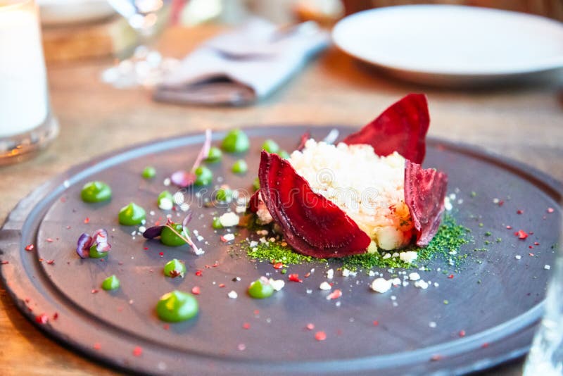 Fish Ceviche with Beetroot Slices Stock Photo - Image of mexican ...