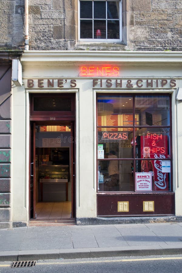 Fish & Chip Traditional British Shop Editorial Stock Image - Image of ...